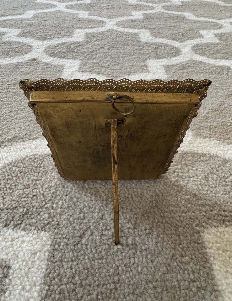 Beautiful Antique Miniature Gilt Brass Gold Tone Picture Photo Frame ...