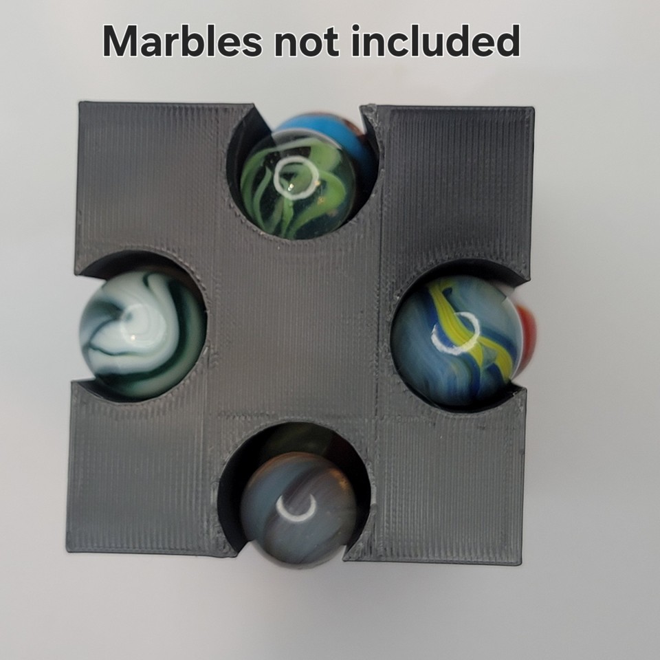 Marble Display and Storage for Marbles - Holds 20 Marbles For 5/8 ...