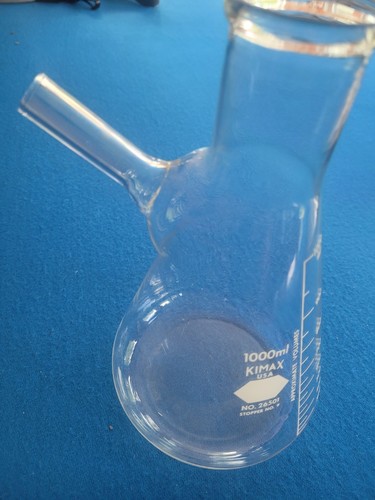 Filter flask with 11 mm ID Side Arm 1000 ML Kimax 26501 | eBay