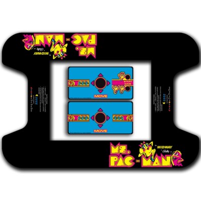 Ms. Pac-Man Arcade Cocktail Adhesive Underlay & CPO Sticker Decal Kit ...