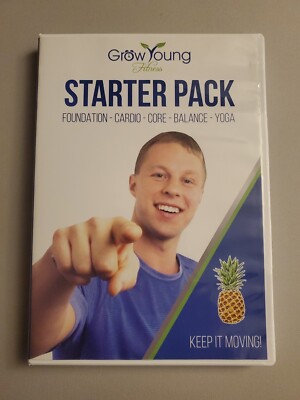 Grow Young Fitness, Starter Pack DVD Keep It Moving! Yoga, Cardio, Core ...