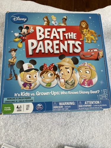 Spin Master Disney Beat The Parents Board Game Missing Instructions ...