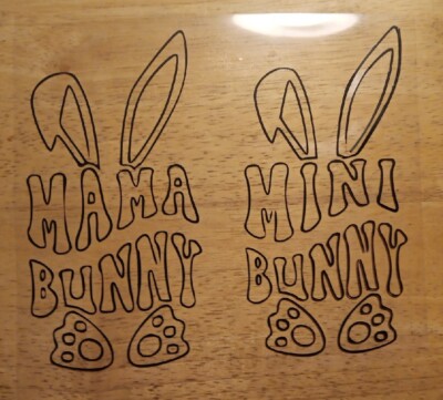 Mama Bunny Mini Bunny Decal Set | eBay