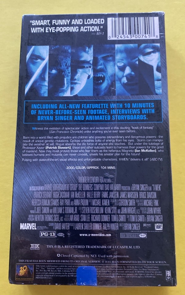 X-Men Movie (VHS, 2000) Marvel - Brand New / Sealed 24543007418 | eBay