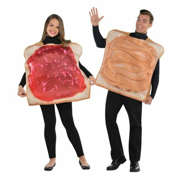 Peanut Butter and Jelly Halloween Costume for Couples Adult One Size ...