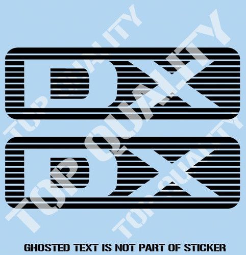 DX PATROL REPLACEMENT DECAL STICKER X2 TO SUIT 4X4 OFFROAD VEHICLE JDM ...