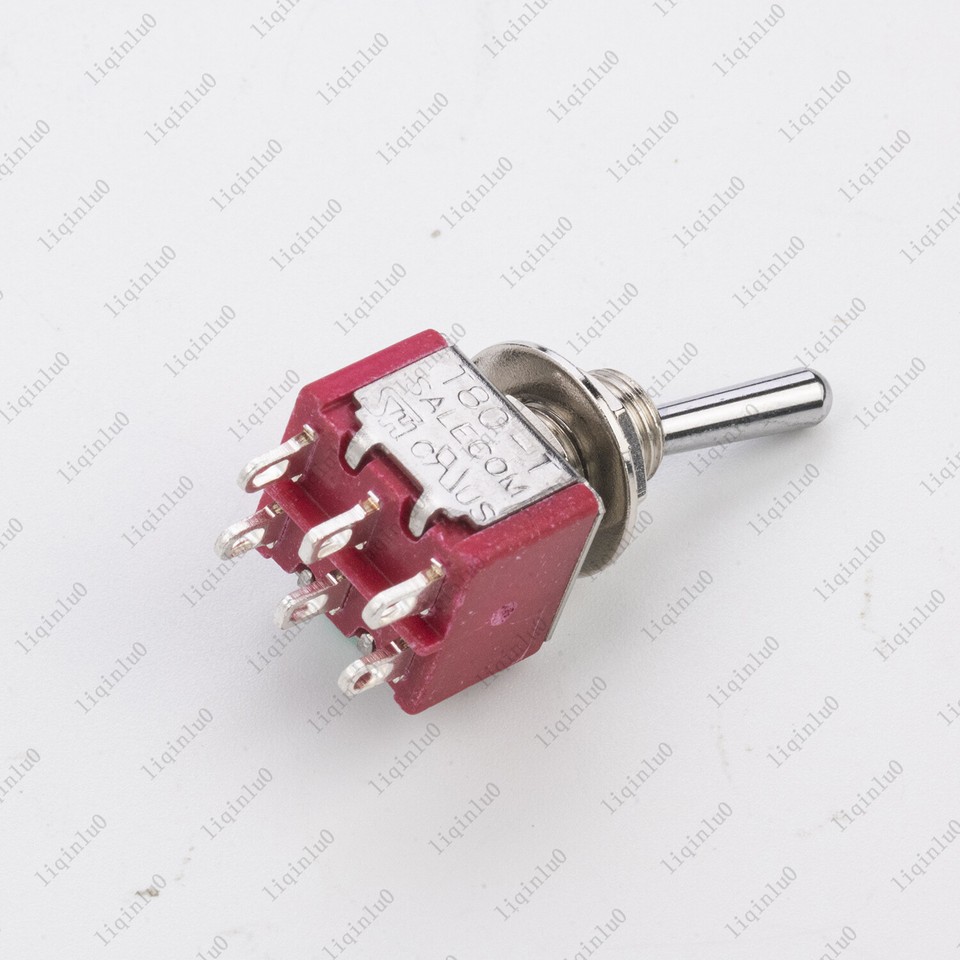 Guitar or AMP DPDT 3 Position 6 Pins ON ON ON Toggle Switch Sealed Mini ...