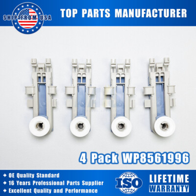4 PACK Dishwasher Upper Rack Wheel Mount W11157084 8561996 WP8561996 ...