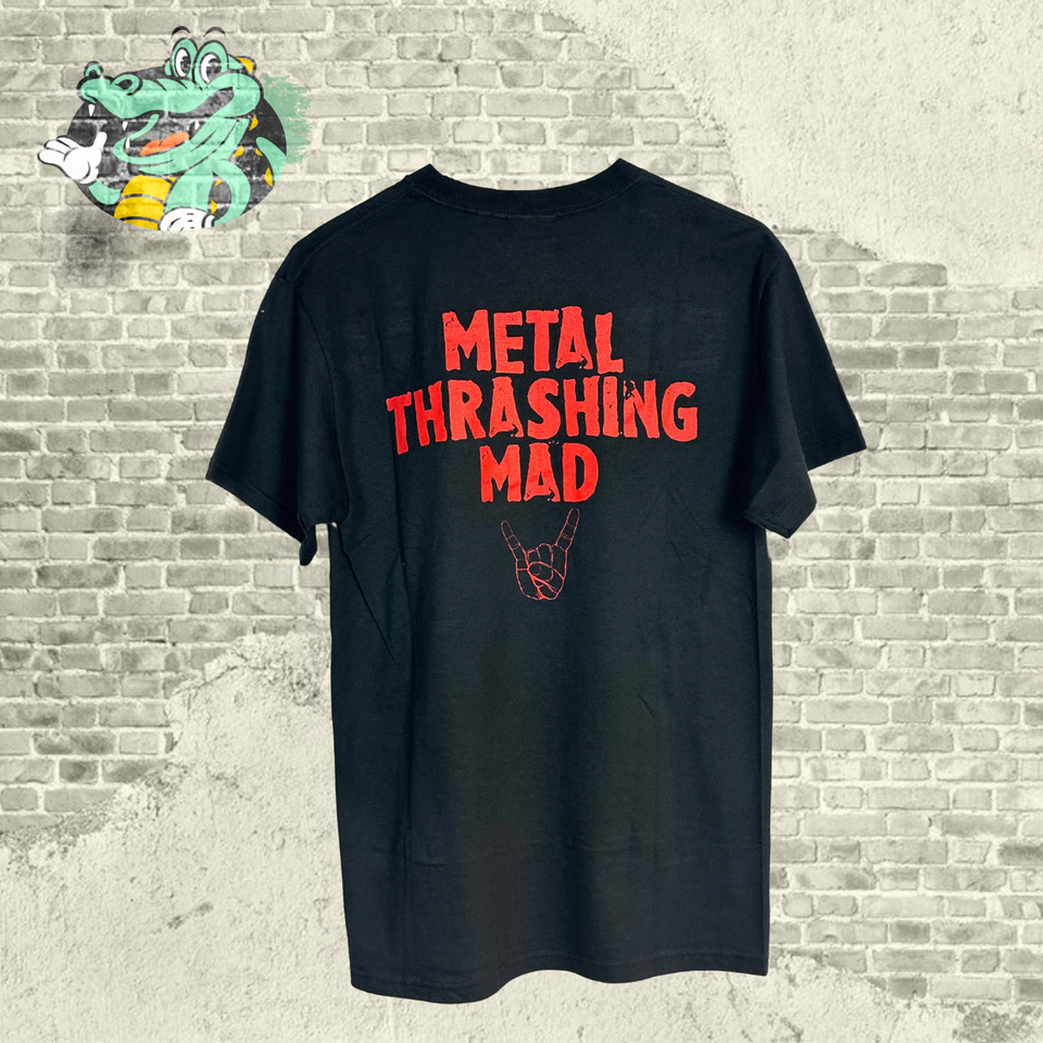 Vintage Deadstock Anthrax Metal Thrashing Mad T-shirt - Small | eBay