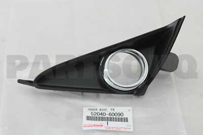 5204060090 Genuine Toyota COVER ASSY, FRONT BUMPER HOLE, LH 52040-60090 ...