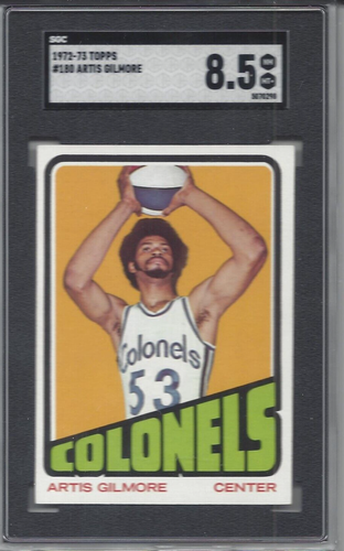 1972 Topps basketball card #180 Artis Gilmore Kentucky Colonels SGC 8.5 ...