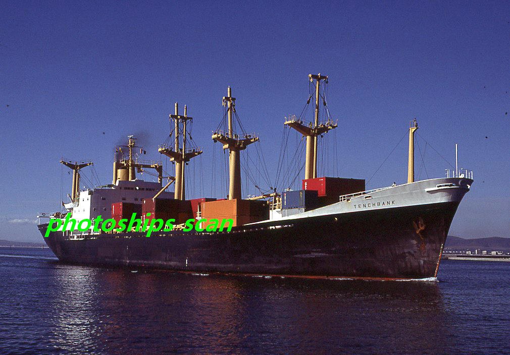 1 slide of British-flag Bank Line 1979-built cargo ship TENCHBANK | eBay