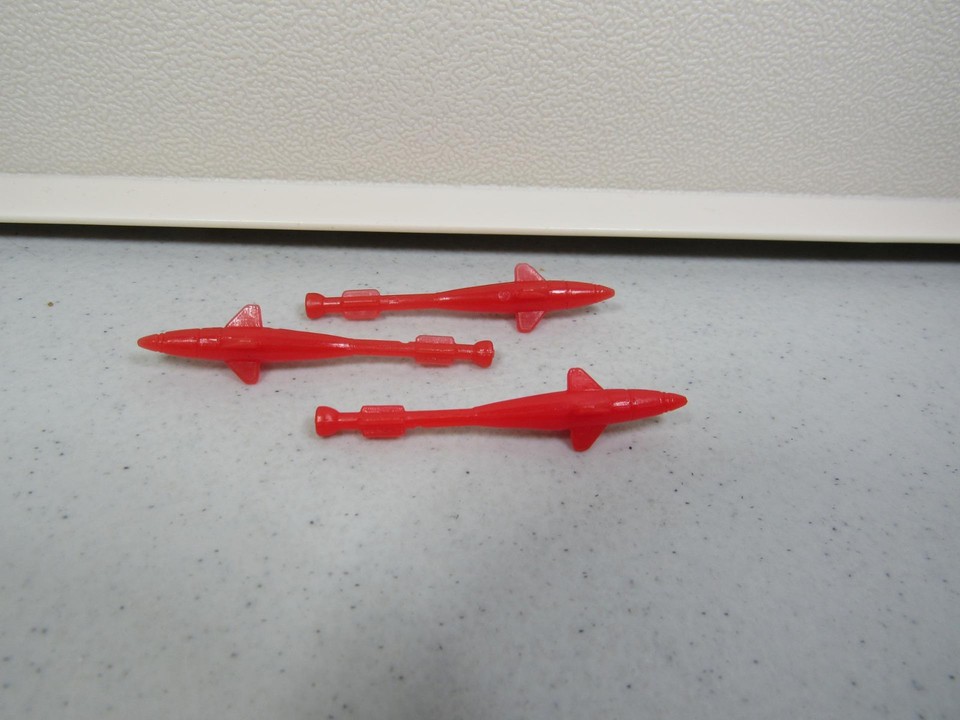 GI JOE -- 1989 BACKBLAST missiles x 3 - 10 + items = FREE SHIP -- GIJOE ...