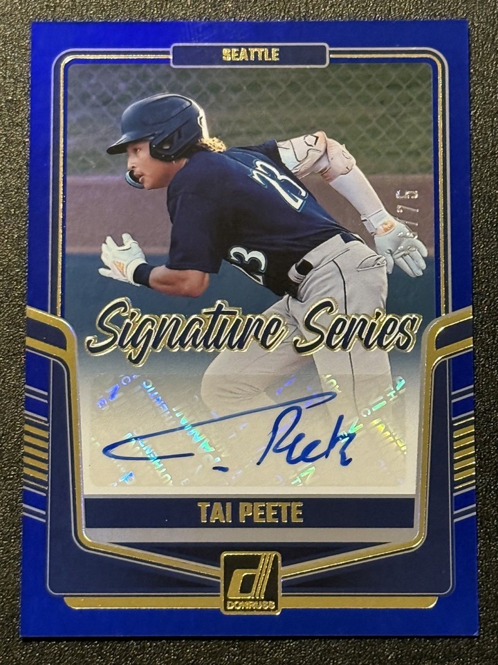 2024 Donruss Baseball Tai Peete Signature Series Auto Blue Foil /75 | eBay