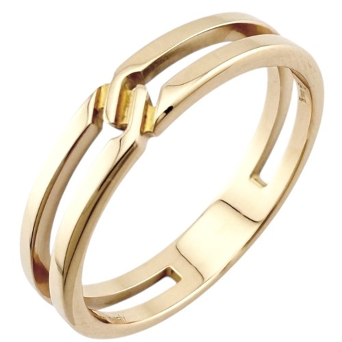 GUCCI #6.75 Infinity Ring 18K Pink Gold Used | eBay
