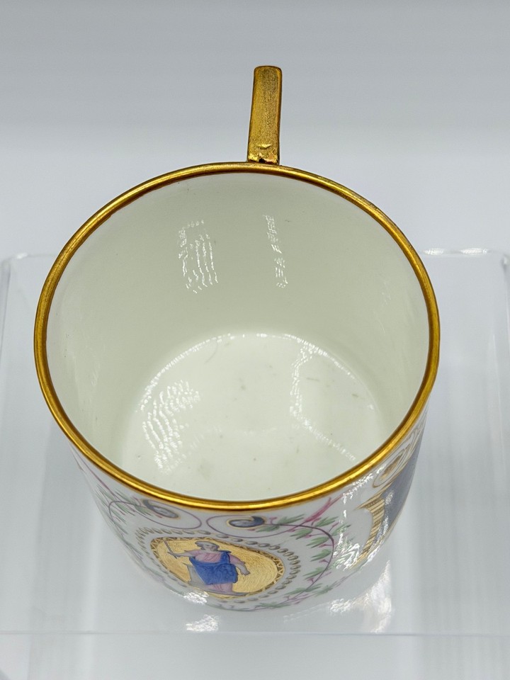Antique Imperial Royal Vienna Porcelain Cup and Saucer, 1787 | eBay