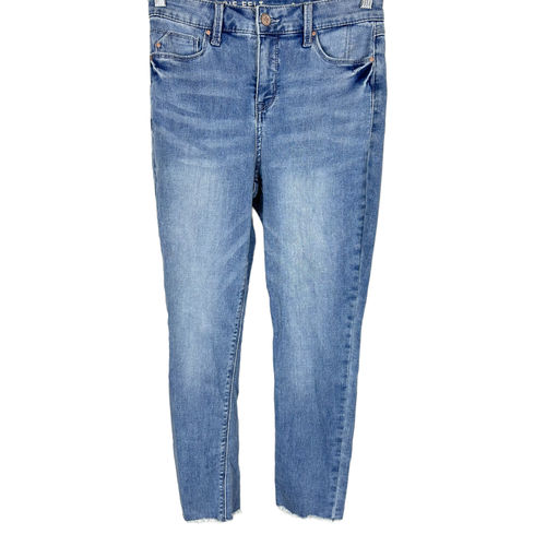 Laurie Felt Regular Daisy Denim Crop Easy Skinny Jeans with Raw Hem ...