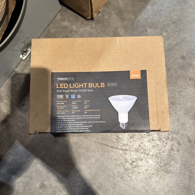 TorchStar LED Light Bulb 12W Super Bright PAR30 Bulb 3000K 120V (6 Pack ...