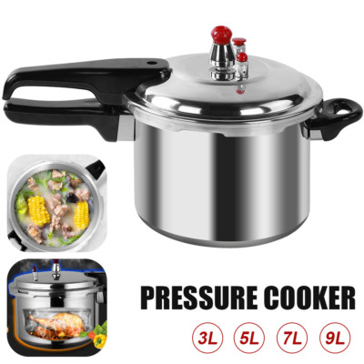 5/7/9 Litre Home Dual Handle aluminum Pressure Cooker Kitchen Catering ...