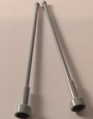 LEGO 4X Antenna Whip Rods 8H Part 2569 25699 OLD LIGHT GRAY Classic ...