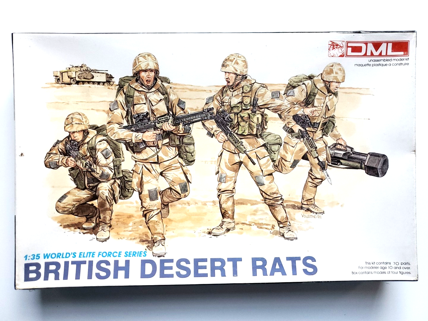 DML Dragon 1:35 British Desert Rats (4 Figure) Model Kit 3013 SEALED | eBay