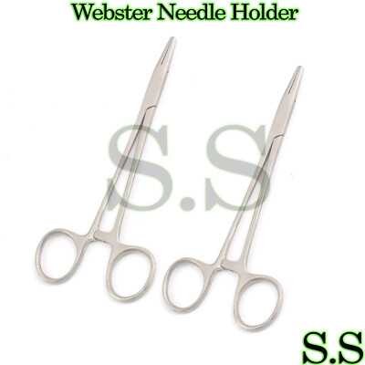 2 PREMIUM Suture Needle Holder /Driver 5" Surgical Dental Instrument ...
