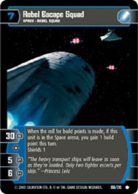 STAR WARS TCG WOTC EMPIRE STRIKES BACK REBEL ESCAPE SQUAD 186/210 GEM ...