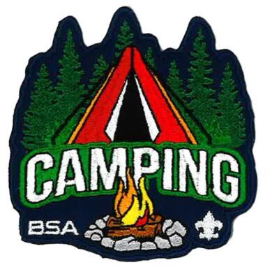 Boy Cub Scouts of America BSA 3 inch CAMPING Tent Fire Activity Patches Campout | eBay