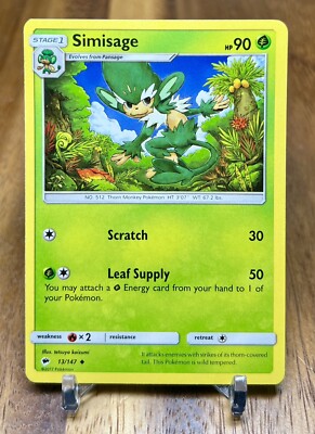 Simisage 13/147 Burning Shadows Non Holo Uncommon Pokemon Card NM | eBay