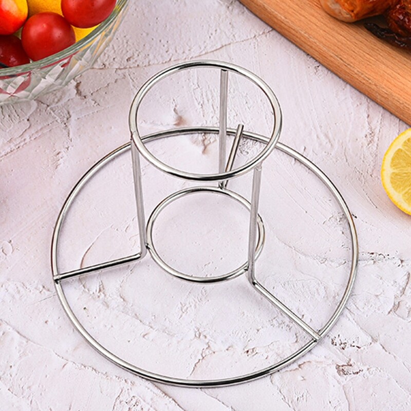 Chicken Holder Set of 2 Stainless Steel Holders for Grill Roaster ...
