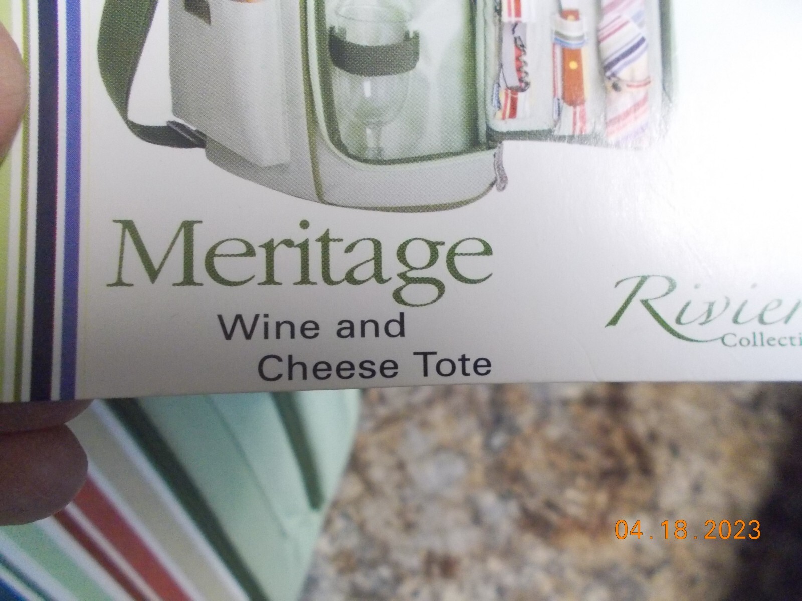 Unused Picnic Time Meritage Wine and Cheese Tote 629-60 with ...