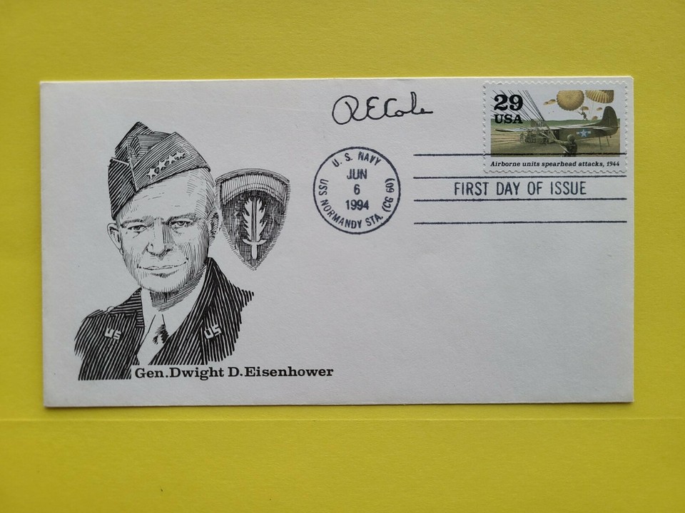 RICHARD" R.E " COLE DOOLITTLES RAIDERS SIGNED AUTOGRAPHED POSTAL COVER ...