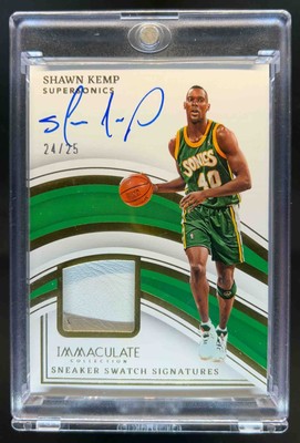 2022-23 Immaculate Shawn Kemp Sneaker Swatches Signatures Shoe Relic ...