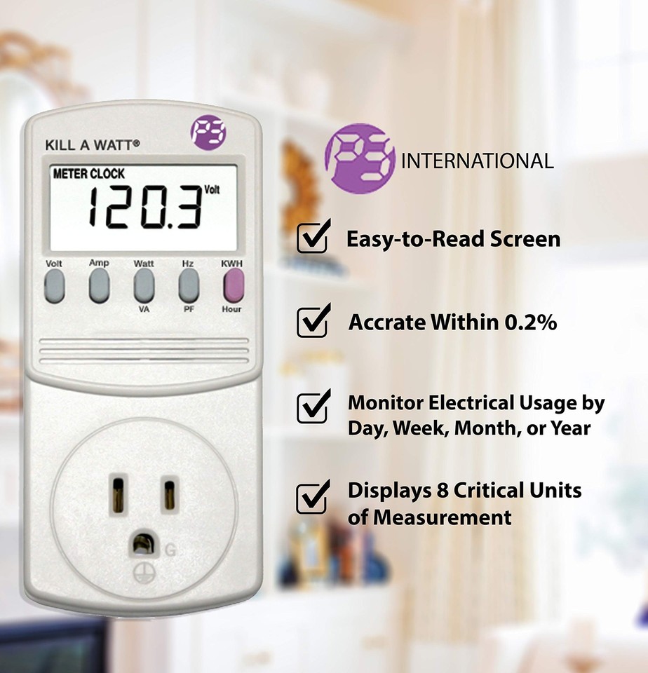 Electricity Usage Monitor - Power Consumption Meter, Energy Saver, Home ...