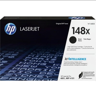 HP 148X High‑Yield Black LaserJet Toner Cartridge (W1480X) | eBay