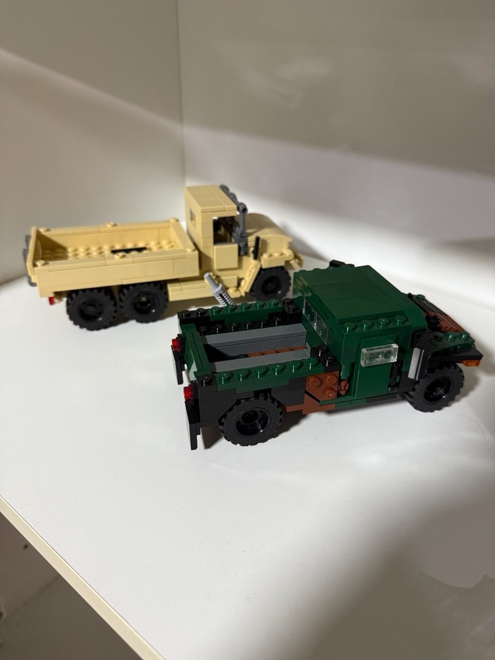 Brickmania Lego Woodland Camouflage Humvee and m35a2 | eBay