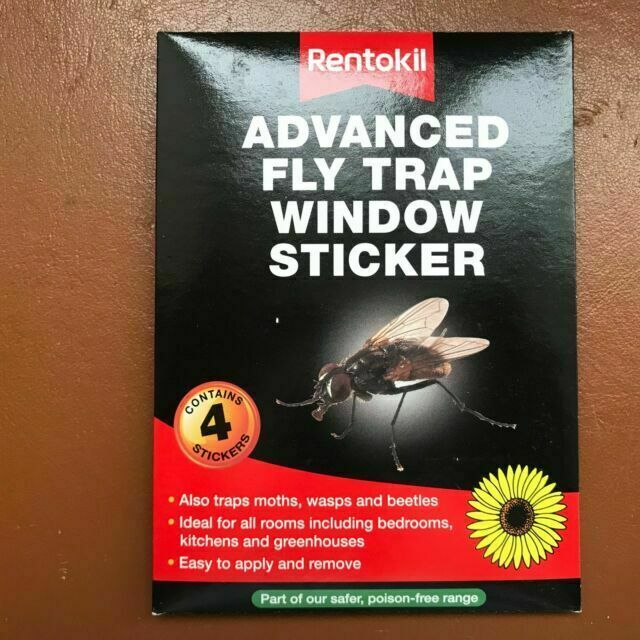 Rentokil Advanced Fly Trap Window Sticker - Pack of 4 for sale online ...
