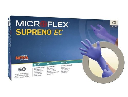 *50-Gloves* Microflex Supreno EC Extended Cuff PF Nitrile XX-Large SEC ...