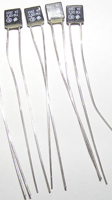 2 Amp Non Resettable Thermal Fuses - Various Temperatures - Pack of 4 ...