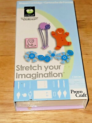 Cricut Provo Craft Cartridge Stretch Your Imagination Shapes Holidays ...