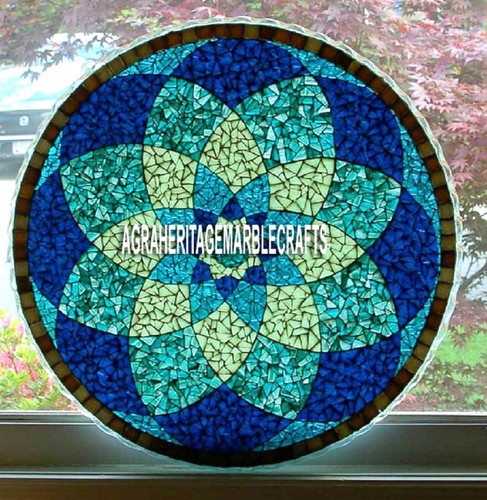 Marble Countertop Table Lapis Art Malachite Inlay Stone Outdoor Home ...