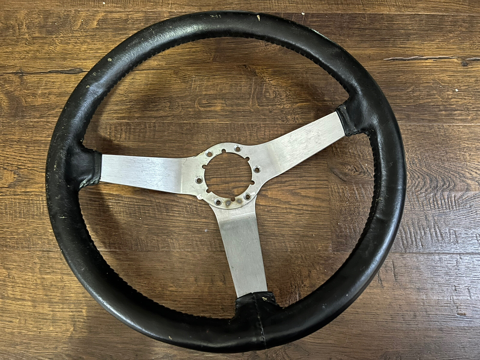 1977 1978 1979 C3 Corvette Steering Wheel Black Leather Wrapped ...