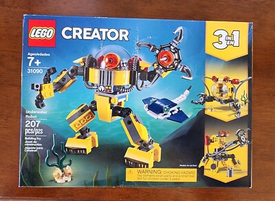 LEGO Creator 3 in 1 Underwater Robot 31090 (207 PCS) - NEW 673419302111 ...