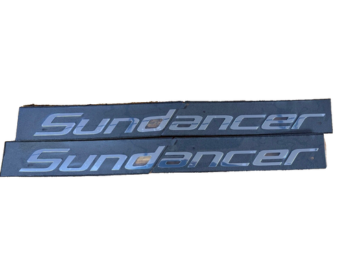 SEARAY SEA RAY BOAT MARINE SUNDANCER CHROME SCRIPT LOGO EMBLEMS SET OF ...