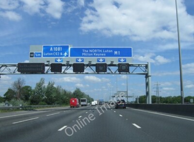 Photo 6x4 M1 junction 10 Pepperstock c2011 | eBay UK