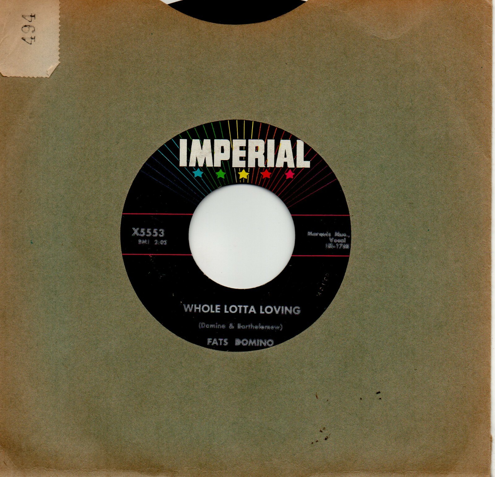 FATS DOMINO - WHOLE LOTTA LOVING / COQUETTE | eBay
