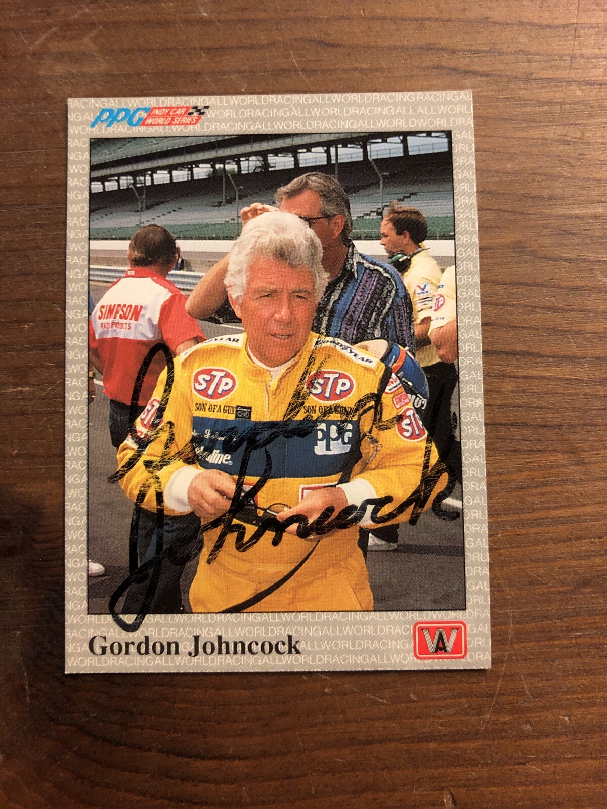 Gordon Johncock signed autographed Auto 1991 AW Indycar card #61 | eBay