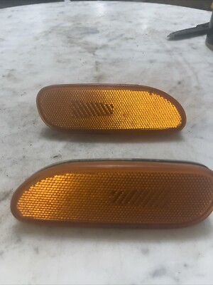 1995-1999 Mitsubishi Eclipse front bumper side marker pair amber D41 | eBay