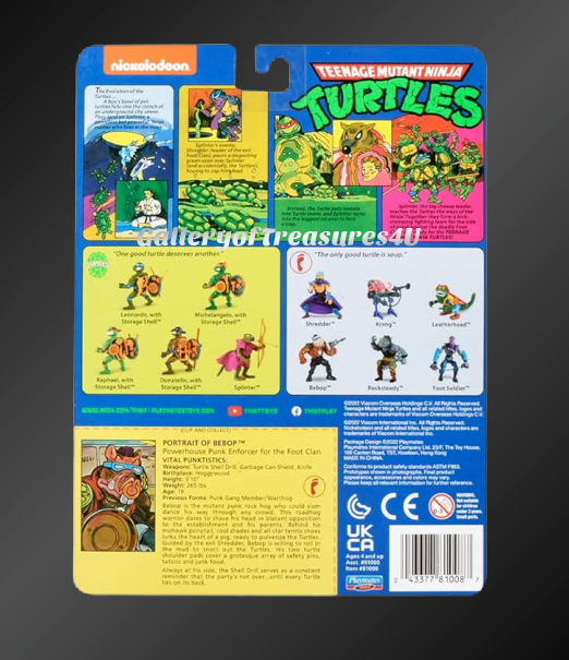 Retro Teenage Mutant Ninja Turtles Classic Scale Tails Chrome Dome ...