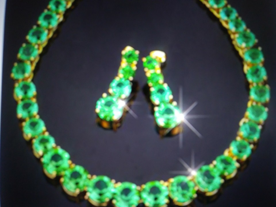 14K GOLD CLAD 96CTW LAB RED RUBY TENNIS NECKLACE 18 INCH + BONUS ...